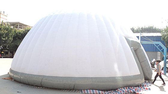 White PVC Tarpaulin Inflatable Party Tent , Outdoor Inflatable Wedding Tent