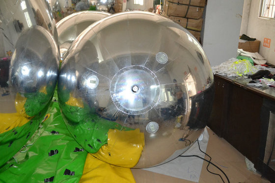 OEM Clear Inflatable Mirror Ball / Balloons Ornaments For Decoration
