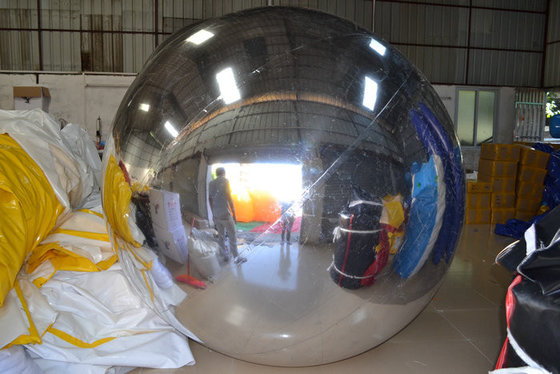 Silver Mirror Advertising Air Balloons fireproof For Party