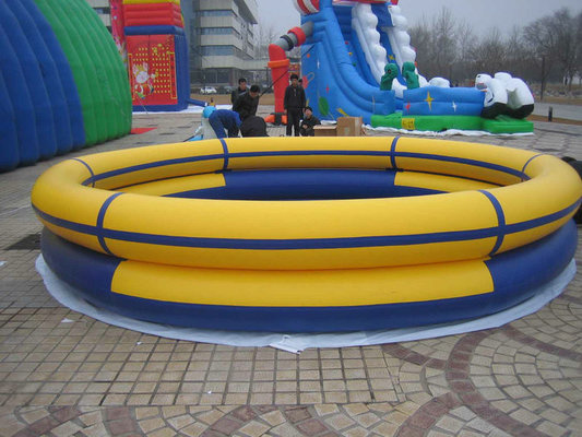 Fireproof Backyard Blue Inflatable Family Pool For Adult , Inflated Toys Pools