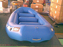 Promotion Exciting sports blue PVC Inflatable Boat for playing center