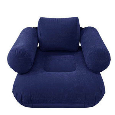Deep Blue Lesuire Modern Inflatable Furniture Sofa Lounge Blow Up Couch