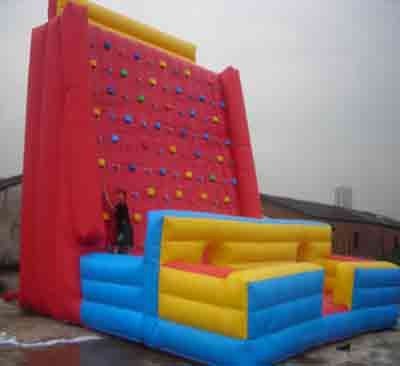 PVC Tarpaulin Inflatable Rock Climbing Wall With Excellent peeling