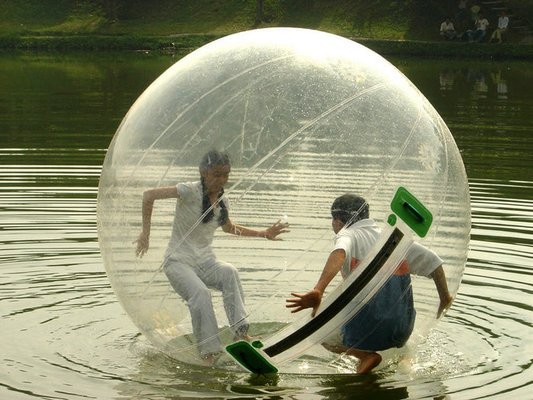 Beach PVC Water Toys Inflatable Walking Balls For Adults 2 Meters Diameter