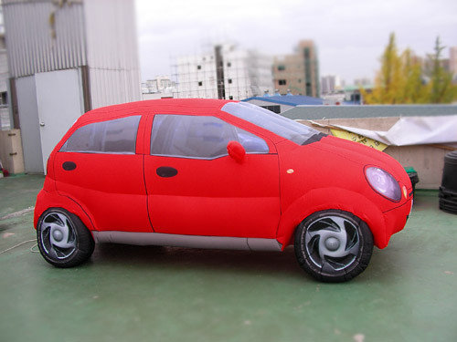 Double - line Custom Inflatable Products , Motorcycle For Advertising Good Speeding
