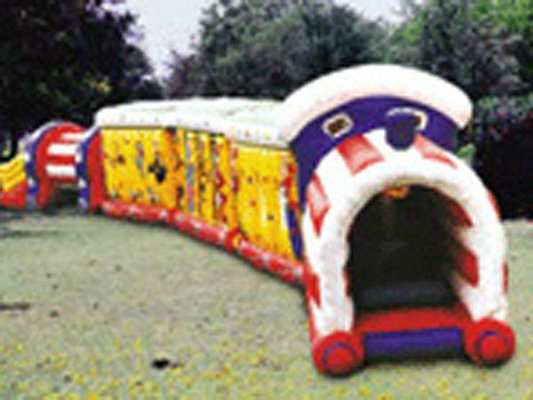 Colorful Inflatable Sports Games Tunnel , Fun Inflatables Obstacle Course Games For Kids