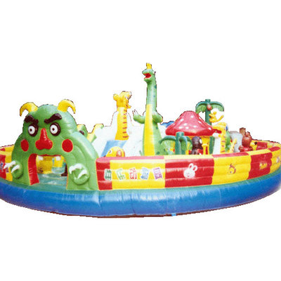 Large 0.55mm PVC Inflatable Sports Games , Giant Amusement Park Funcity For Kids Funny