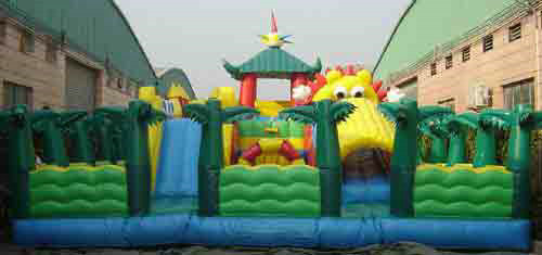 Large Commercial PVC Tarpaulin Inflatable Sports Games , Amusement Park Play Toy