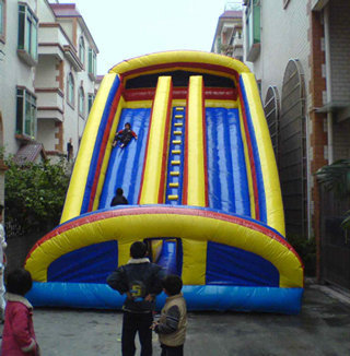 Customed Waterproof Inflatable Sports Games , PVC Bouncer Slide For Park