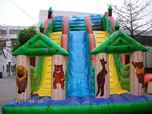 Customed Waterproof Inflatable Sports Games , PVC Bouncer Slide For Park