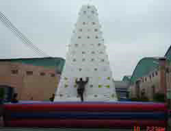 Durable Inflatable Sports Games , Interactive Rock Climbing Walls