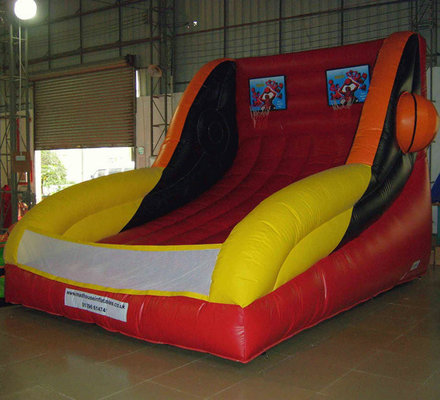 PVC Tarpaulin Outdoor Blow Up Inflatable Sports Games For Basketball Sporting