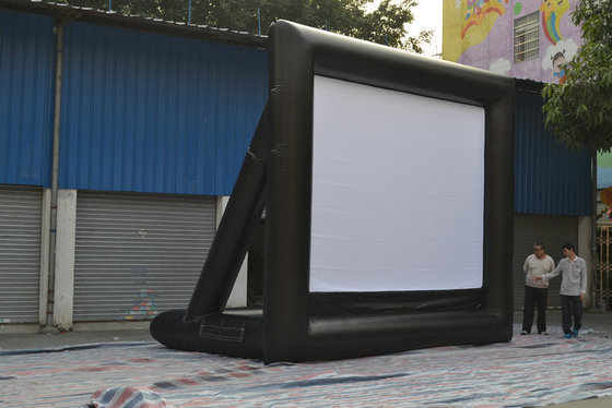 Retractable Large Inflatable Movie Screen , blow up tv screen outdoor