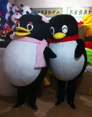 Vivid Advertising Indoor Inflatable Penguin Costume for Amusement Park