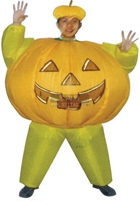 Yellow Fireproof PVC Adult Hallowee Inflatable Costumes For Holiday Celebration