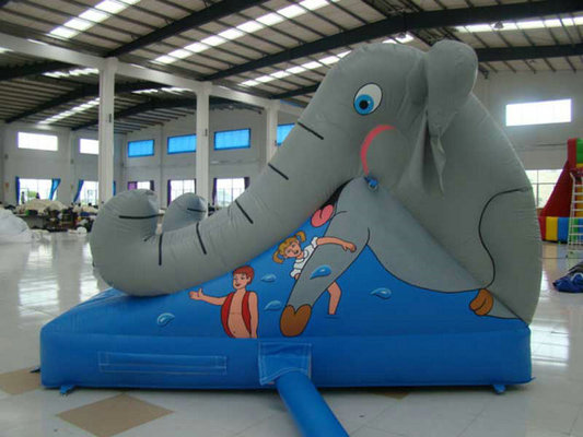 Customized Clown Commercial Inflatable Sports Games Red , Inflatable Dry Slide