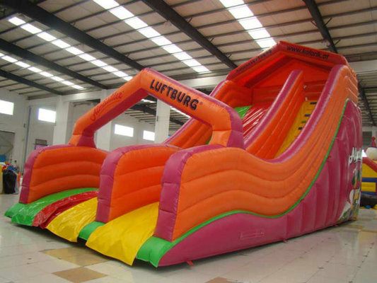 Playground Inflatable Sports Games For Kids , Race Slide Customized
