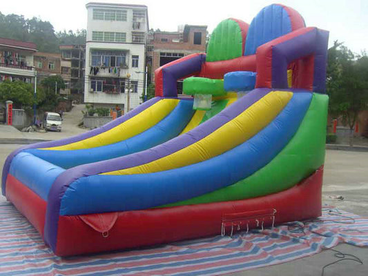 Playground Inflatable Sports Games For Kids , Race Slide Customized