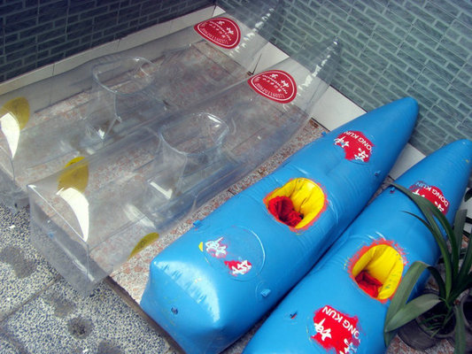 PVC Inflatable Water Toys Walk On Water Shoes / Walking In The Water , Durable