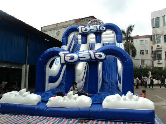 Animal Shape Commercial Inflatable Sports Games For Kids , Sponge Bob Slide