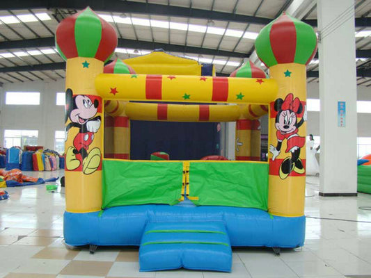 Cute Small PVC Tarpaulin Bounce Castle Inflatable Sports Games For Children