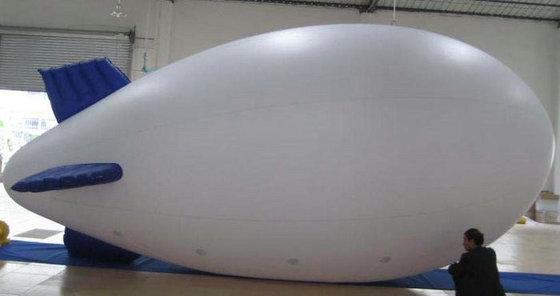 White Inflatable Advertising Balloons Zeppelin Helium Blimp Airship 3ch RC Airship Gyro