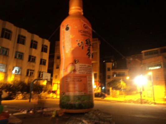 Color PVC Inflatable Marketing Products Inflatable Cans Fireproof Good Tension