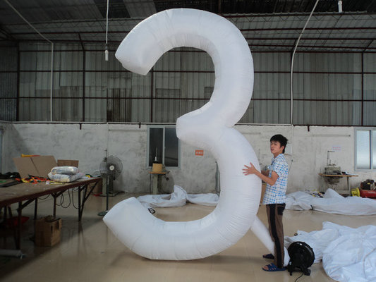 Fireproof PVC Custom Advertising Inflatable Products , Backyard Number / Sign