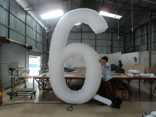 Fireproof PVC Custom Advertising Inflatable Products , Backyard Number / Sign