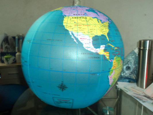 Small PVC Custom Inflatable Products , School Inflatable Globe / Tellurion