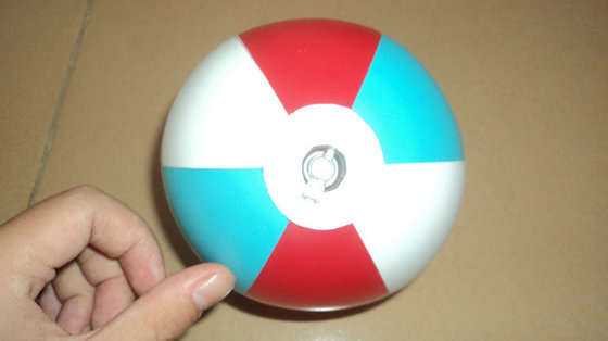PVC Plastic Custom Inflatable Products Beach Football Ball with Pattern Printing