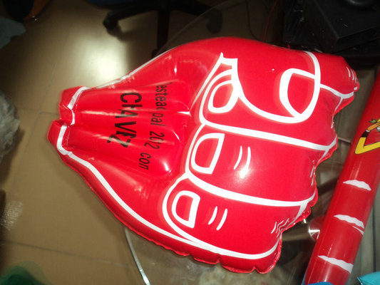 White Large Advertising Custom Inflatable Products , Plastic PVC Children Toy