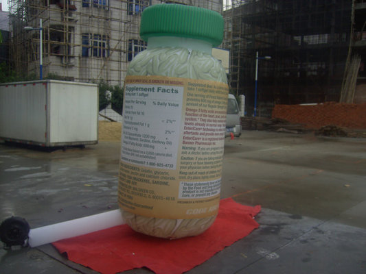 Advertising Giant Outdoor Custom Inflatable Bottle Products For Decoration