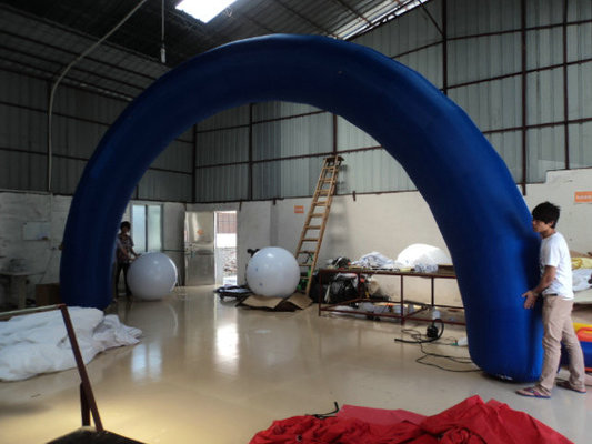 Red Color Advertising Inflatables Arch With Printed Logo For Festival Promotion