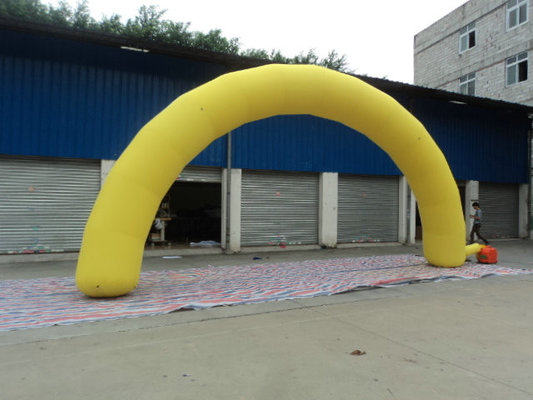 Red Color Advertising Inflatables Arch With Printed Logo For Festival Promotion