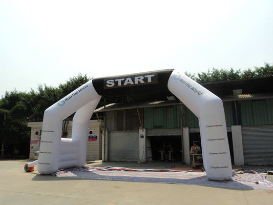 Large Blue PVC Tarpaulin Promotional Inflatable Arch For Opening Ceremony