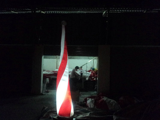 Lovely Nylon Fabric Inflatable Advertising Products Glowing Horn Lamp