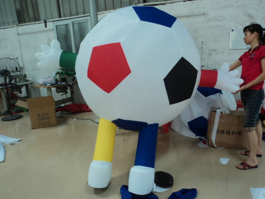 Promotional Inflatable Football Carton  / Inflatable Advertising Products