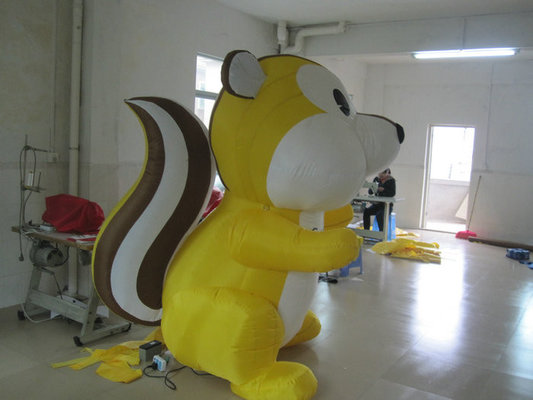 Fashion Yellow Inflatable Squirrel Animal Advertising Products Fireproof