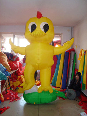 Fashion Yellow Inflatable Squirrel Animal Advertising Products Fireproof