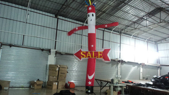 Durable Oxford Cloth Inflatable Air Dancer For Advertising , Dancing Man