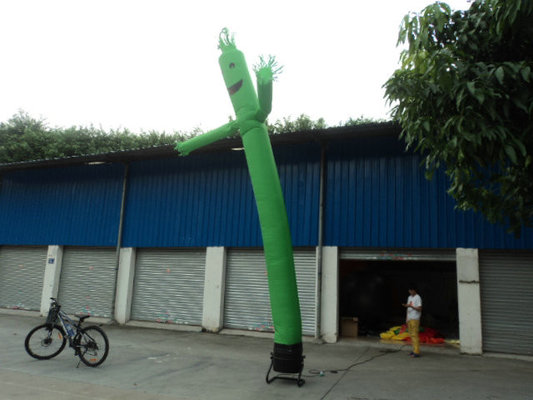 5 Meters Height Inflatable Advertising Products , White Dancing Air Man