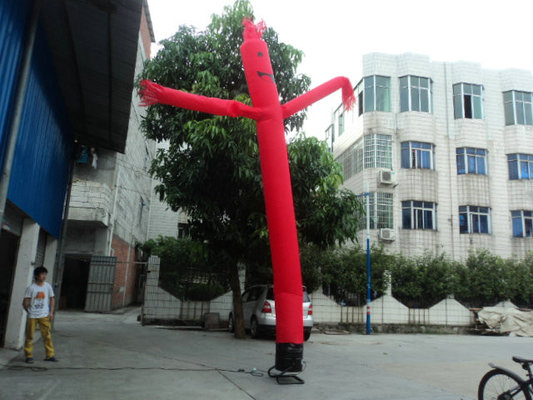 5 Meters Height Inflatable Advertising Products , White Dancing Air Man