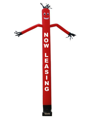 Exhibition Red Inflatable Marketing Products Dancing Balloon Man , 4 Meters High