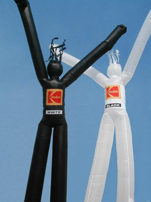 Outdoor Inflatable Advertising Products Blue Air Dancers For Opening Ceremony