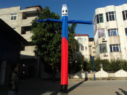 Red Inflatable Advertising Products / Air Dancer Inflatable Advertising Wind Man