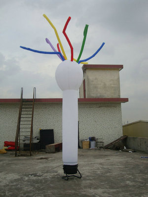Small White Inflatable Dance Tube Man Party Advertising Products Outdoor