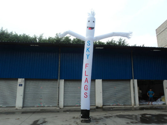 Small White Inflatable Dance Tube Man Party Advertising Products Outdoor