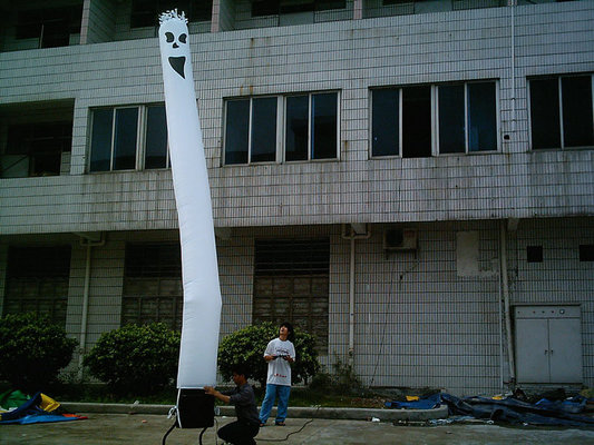 Small White Inflatable Dance Tube Man Party Advertising Products Outdoor