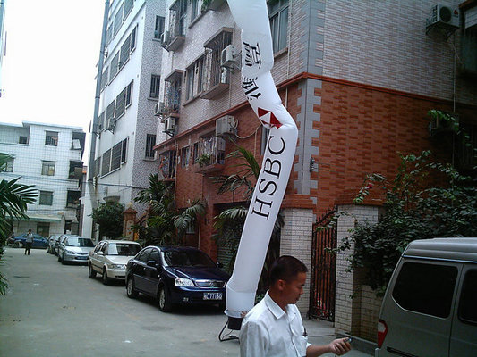 Small White Inflatable Dance Tube Man Party Advertising Products Outdoor